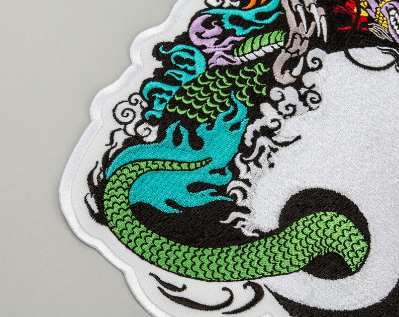 Tiger and Dragon Large Patch Fantasy Yin Yang Peace Symbol | Etsy