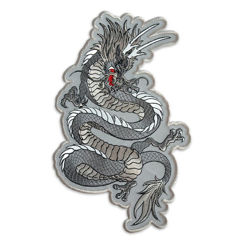 Large Embroidered Dragon Patch Iron-on Patch Large Patch - Etsy
