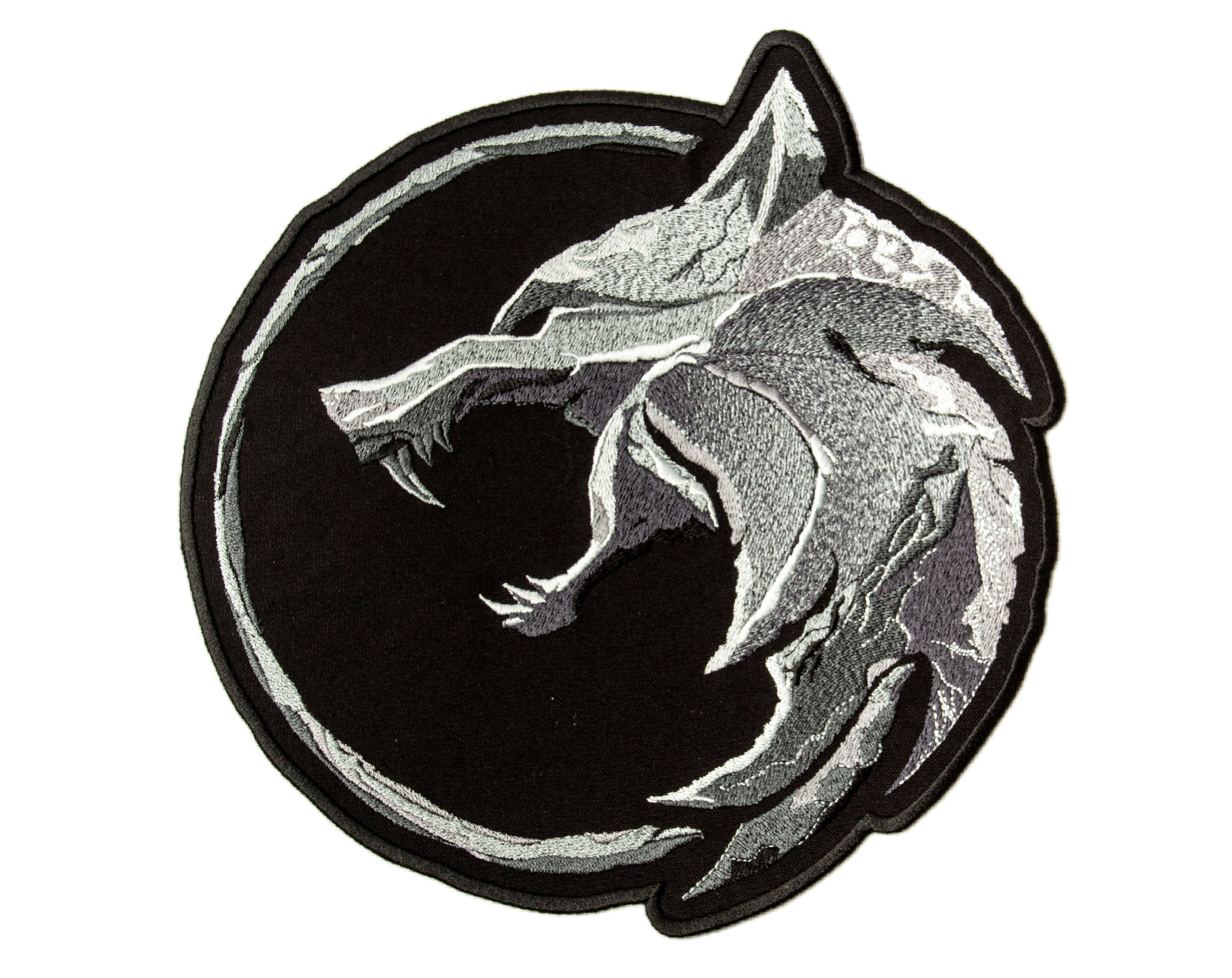 Wolf Medallion Patch Angry Wolf Head Large and Small Jacket - Etsy