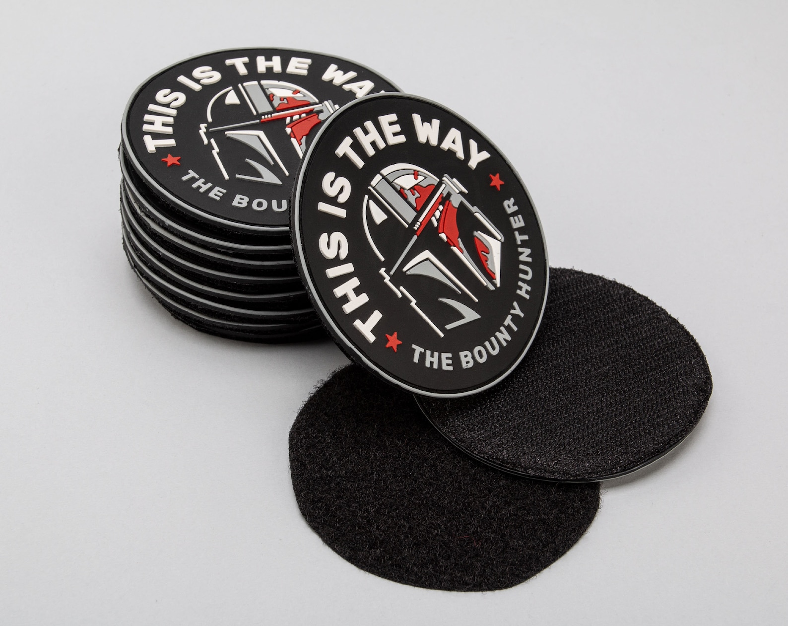 Bounty Hunter PVC Patch - This is the Way Star Galaxy Round Emblem - 3D ...