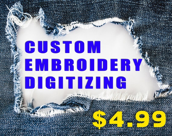 Custom Digitizing Embroidery Designs - Etsy