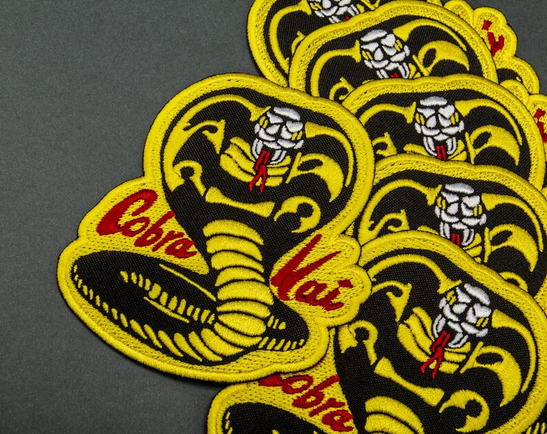 Cobra Patch, Karate Embroidered Badge, Iron On, Size: 3.3 X 3.9 Inches ...