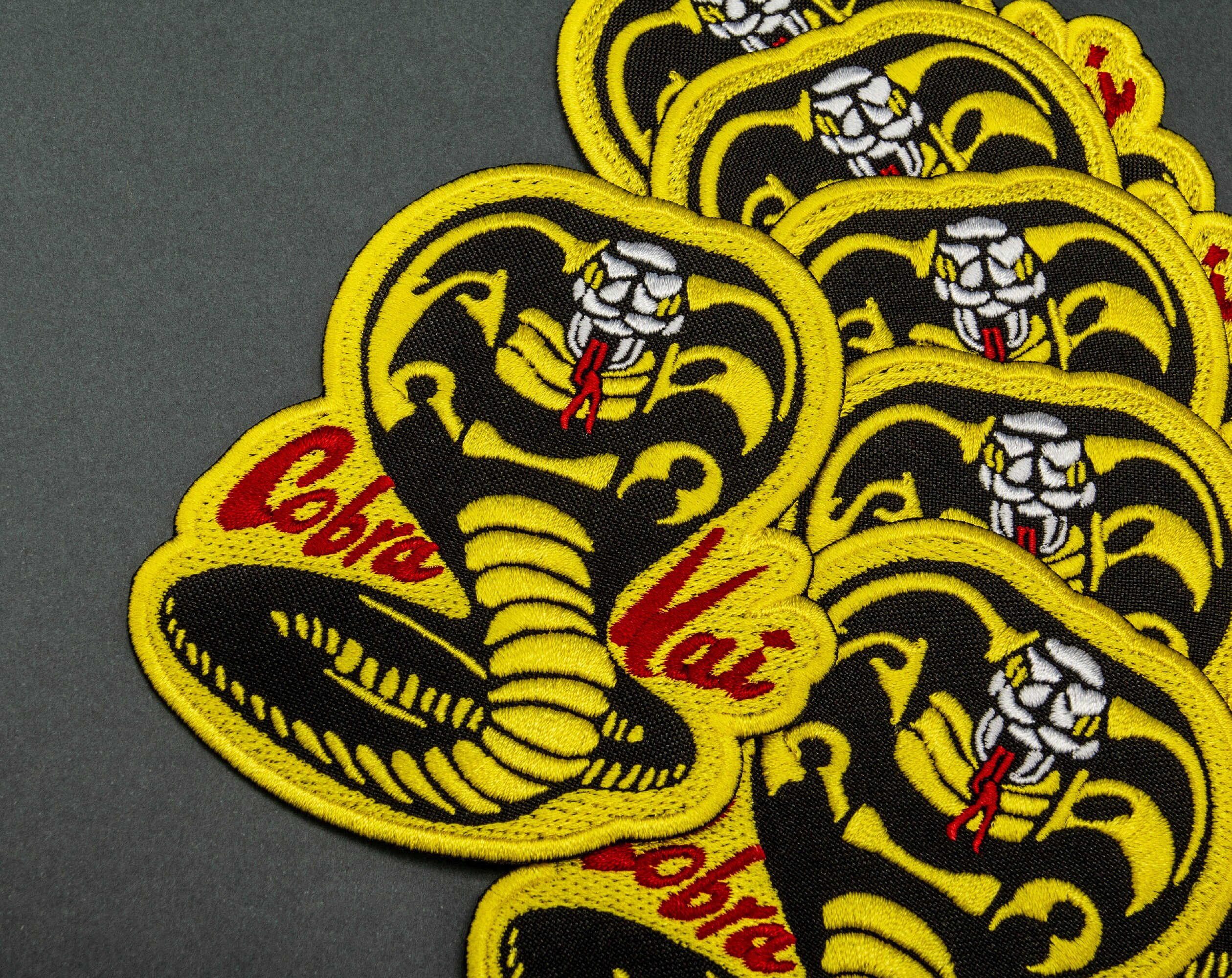 Cobra Patch, Karate Embroidered Badge, Iron On, Size: 3.3 X 3.9 Inches ...