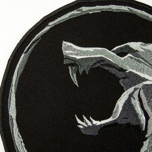 Wolf Medallion Patch, Angry Wolf Head Large and Small Jacket Amulet ...