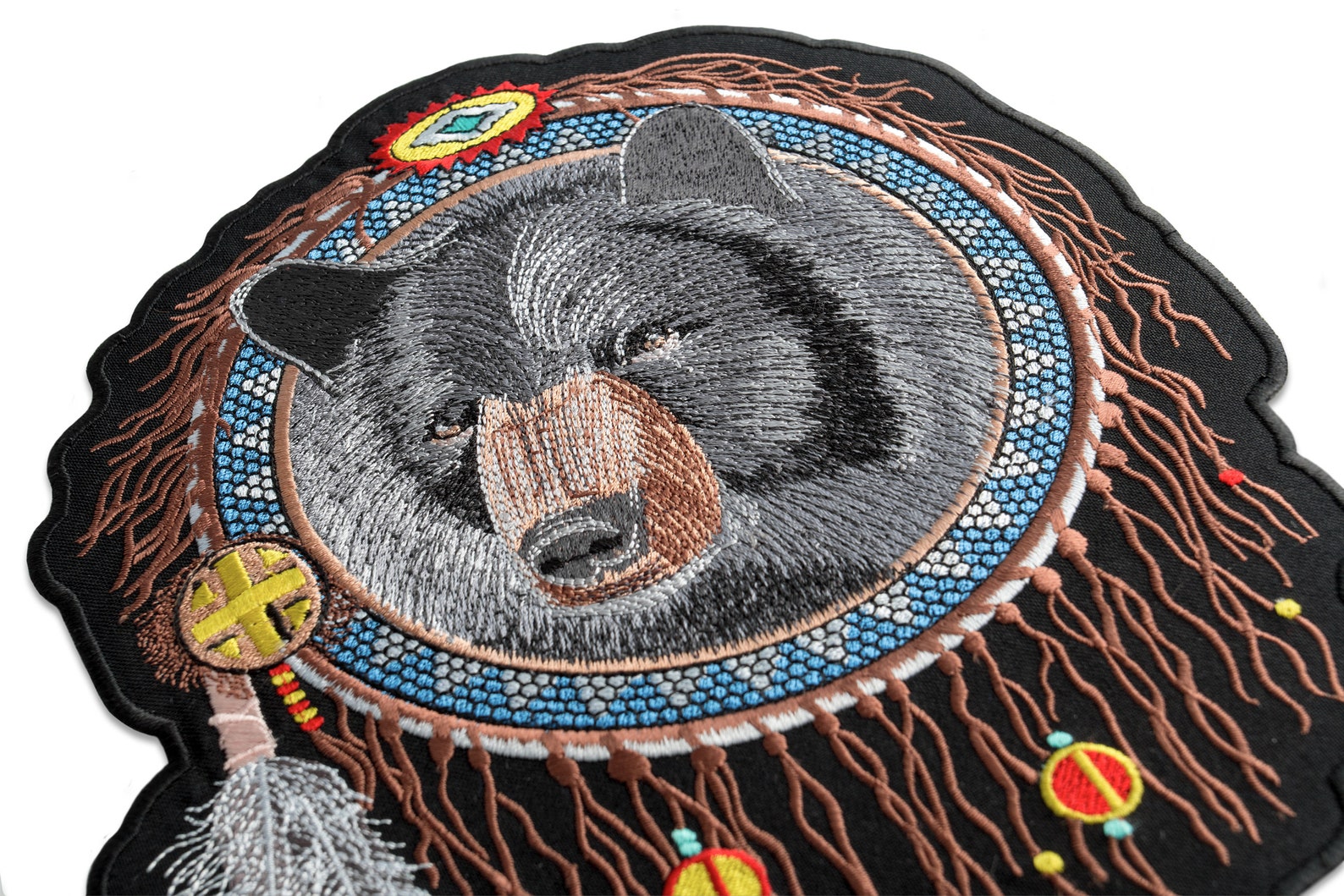 Bear Head Large Patch, Back Jacket Dreamcatcher Ethnic Emblem ...