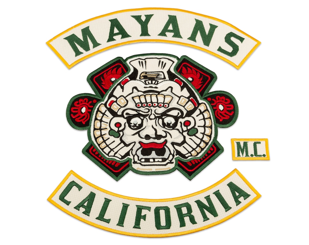 Mayans California MC Large Patch, Biker Gang Embroidered Back Jacket ...