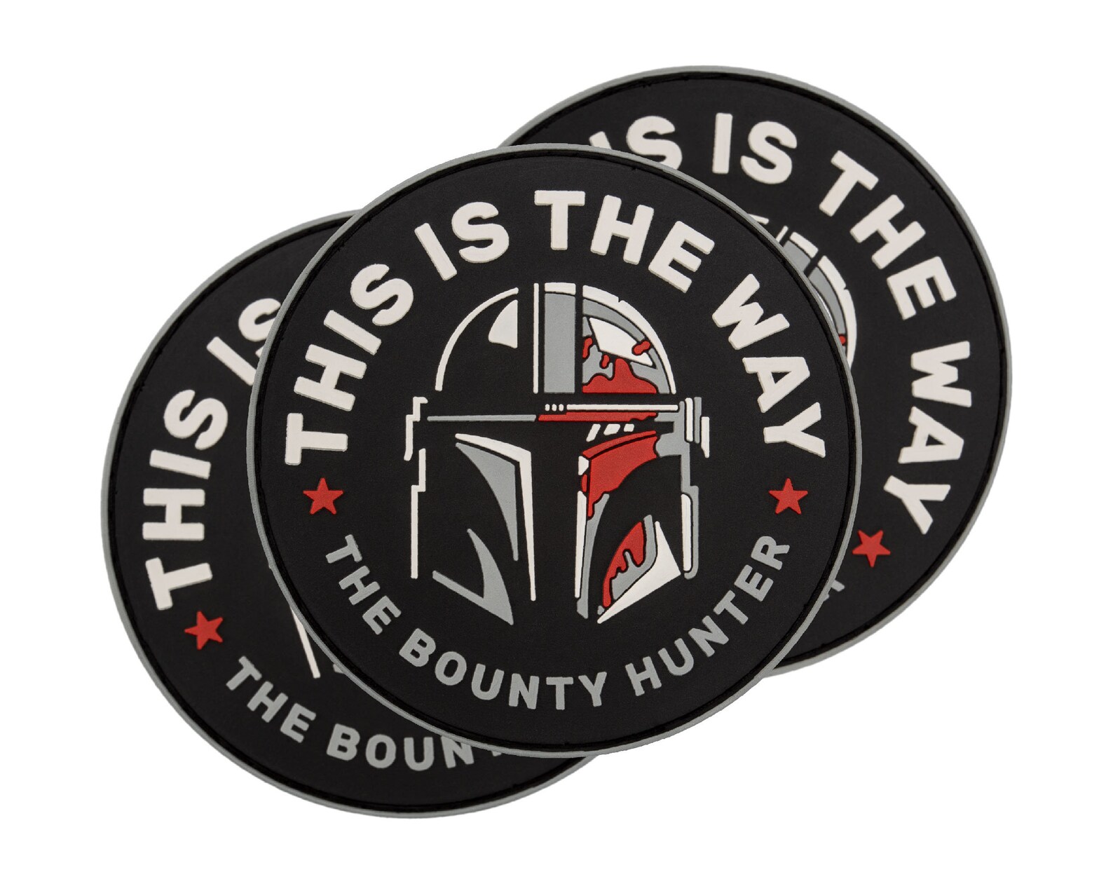 Bounty Hunter PVC Patch - This is the Way Star Galaxy Round Emblem - 3D ...