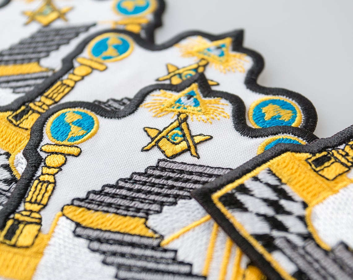Masonic Ladder Patch Embroidered Mason Emblem Freemason - Etsy