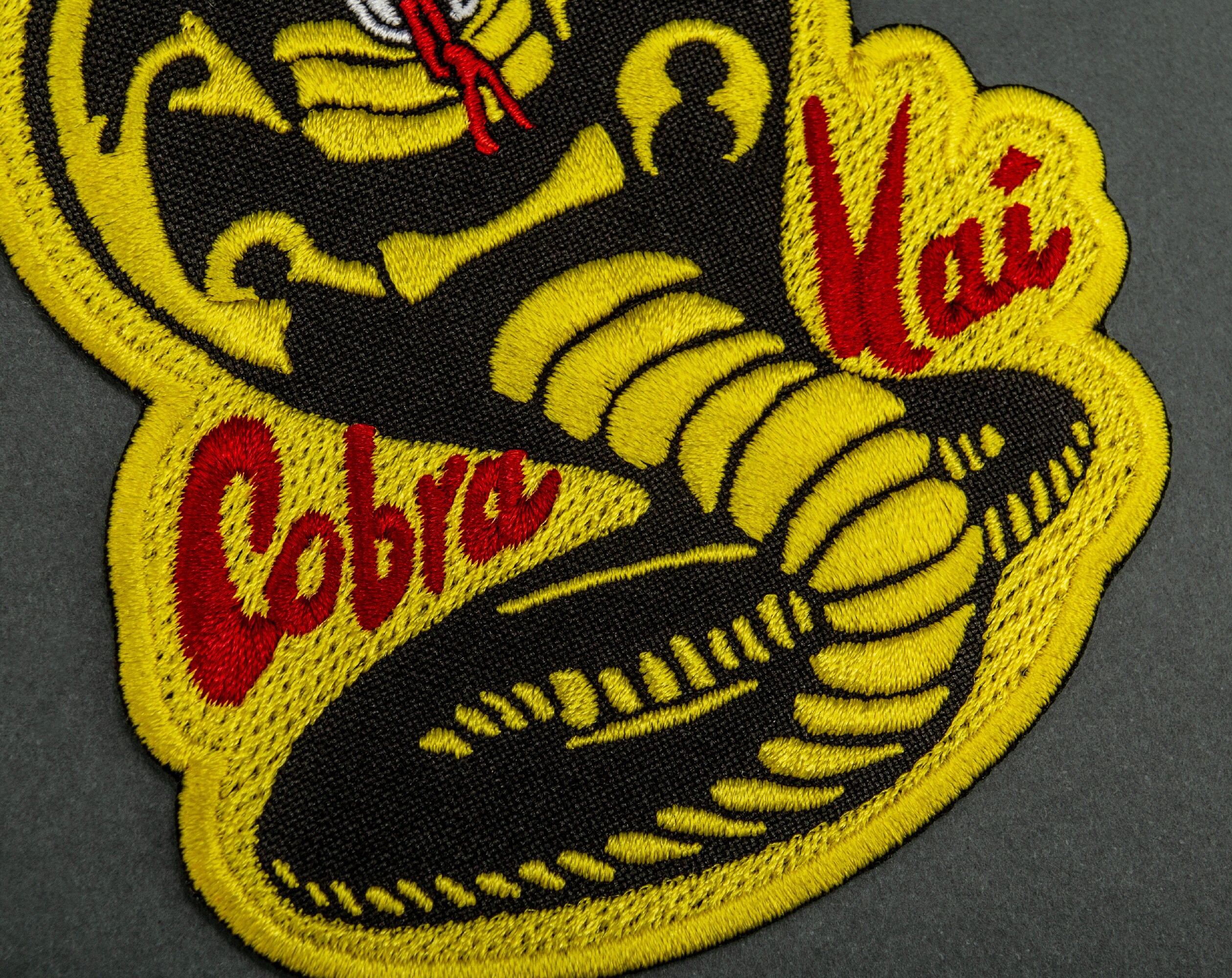 Cobra Patch Karate Embroidered Badge Iron On Size: 3.3 X - Etsy