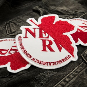 Evangelion NERV Patch, Anime Lover Gift, Embroidered Emblem Iron / Sew ...