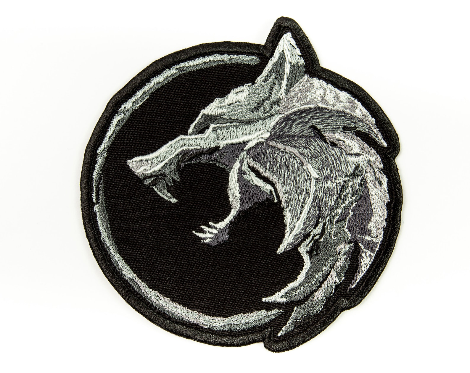 Wolf Medallion Patch Angry Wolf Head Large and Small Jacket - Etsy