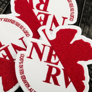 Evangelion NERV Patch, Anime Lover Gift, Embroidered Emblem Iron / Sew ...