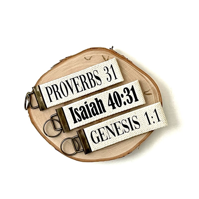Bible Verse Keychain - Etsy