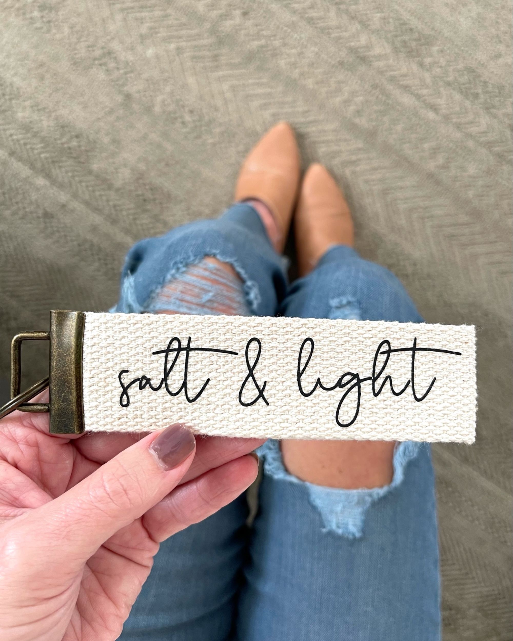 SALT & LIGHT Keychain Encouraging Keychain Canvas Key | Etsy