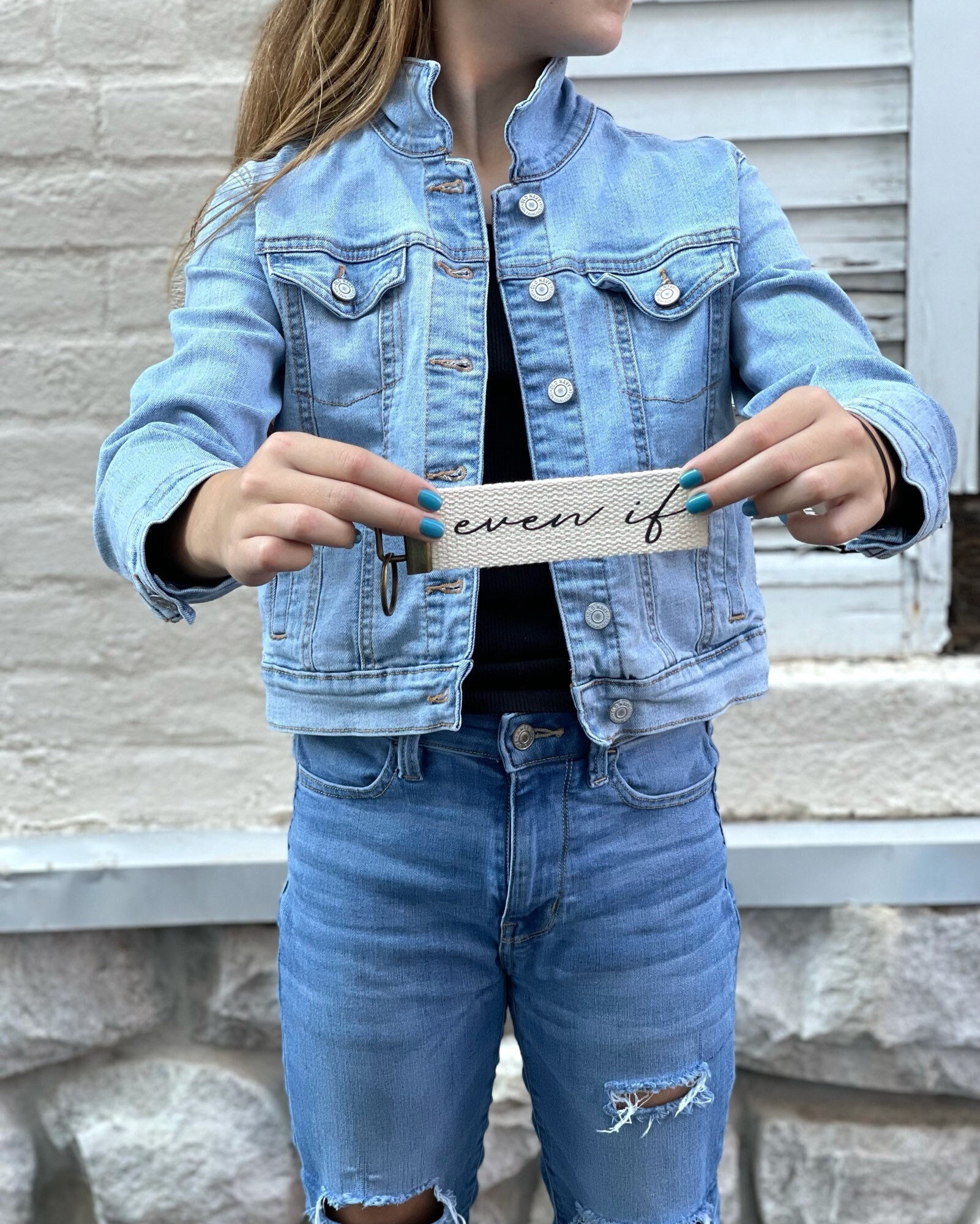 EVEN IF Key Chain Encouraging Key Chain Canvas Key Wristlet | Etsy