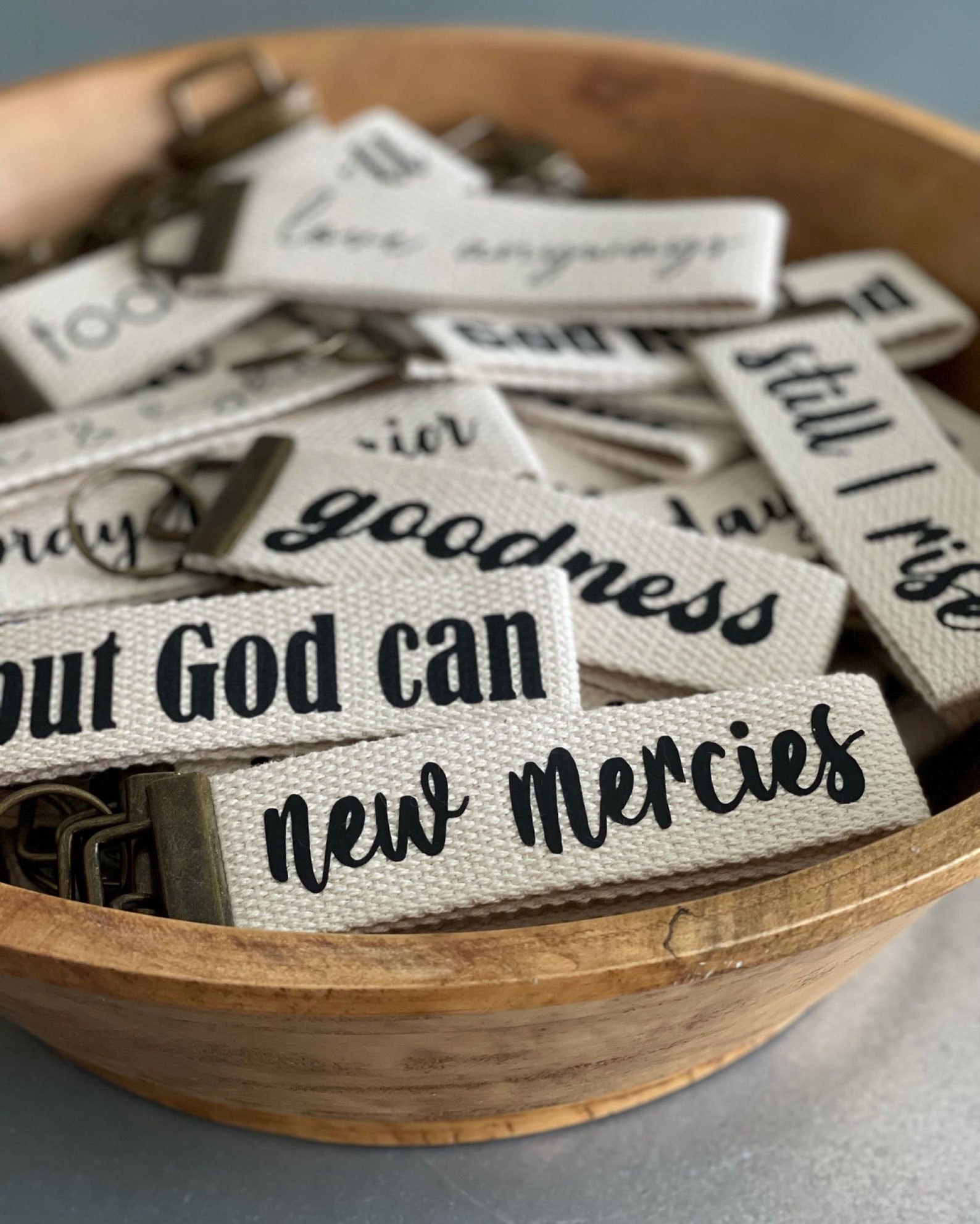 JUST JESUS Keychain Encouraging Keychain Canvas Key - Etsy