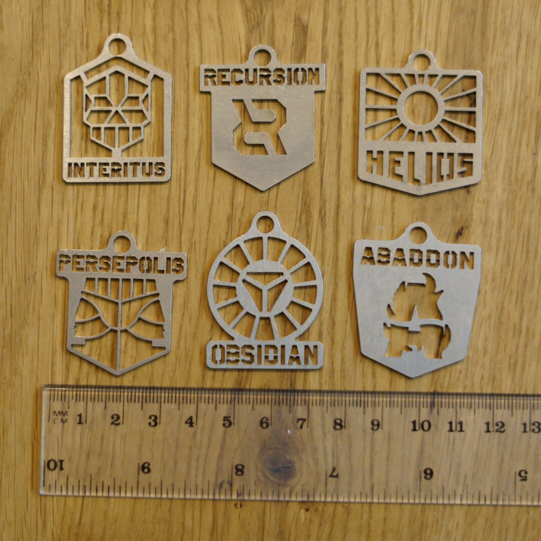Anomaly Ingress Steel Pendant Badges Logo Interitus Helios Recursion ...