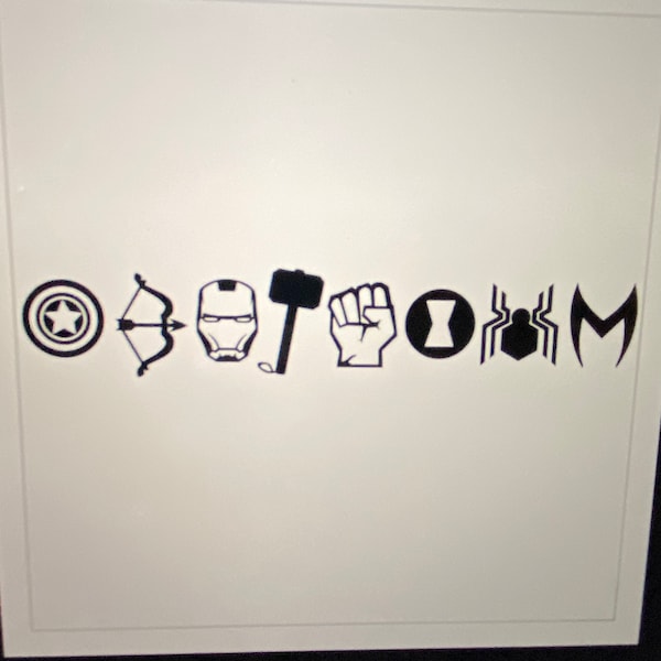 Avengers Car Decal - Etsy