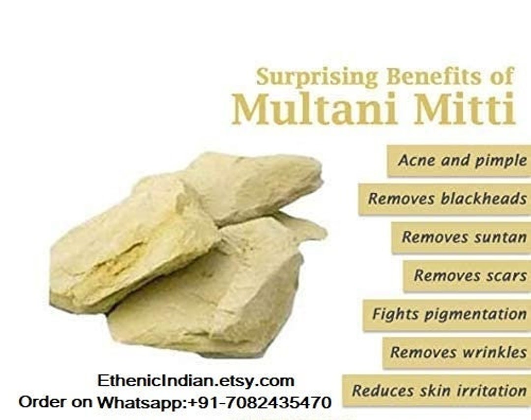100% Raw Natural Multani Mitti/fuller's Earth Clay - Etsy