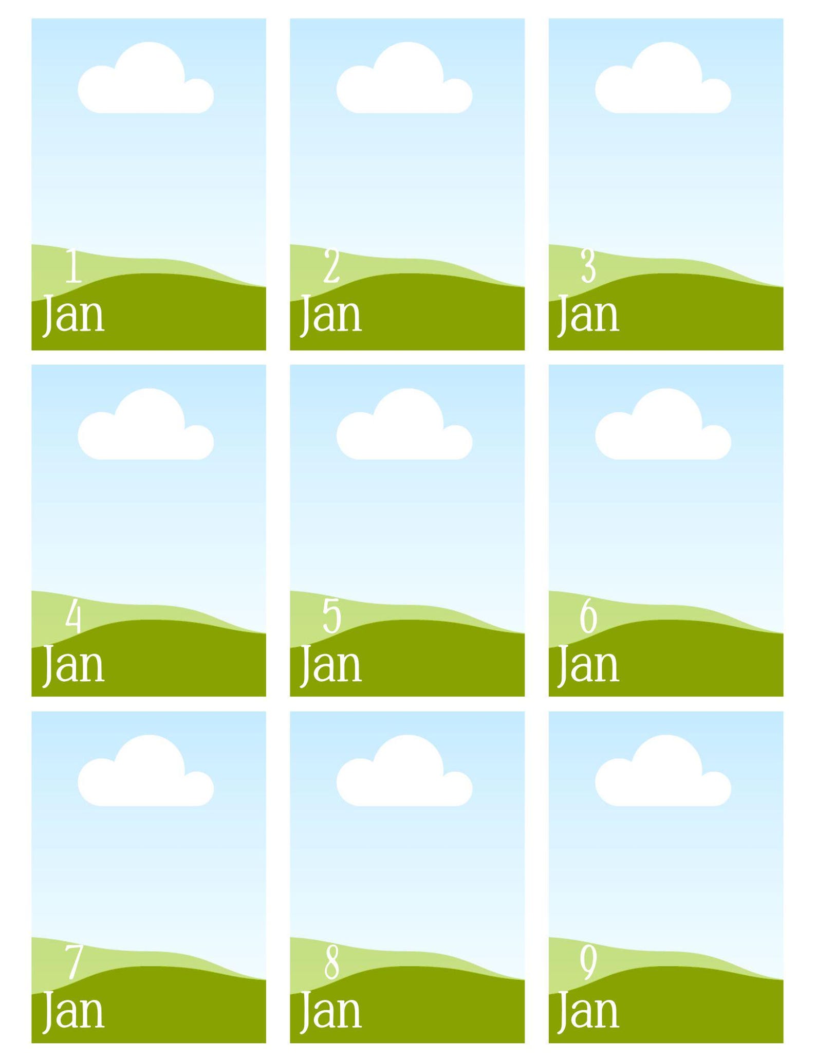 Photo Calendar Template 2025, Daily Photo Calendar, Editable Photo ...