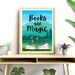 Books Are Magic Quote, Flowers, Mountains, Nature, Growth, Colorful ...