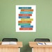 Classroom Values Colorful Book Stack Poster, Kind, Positive Reading ...
