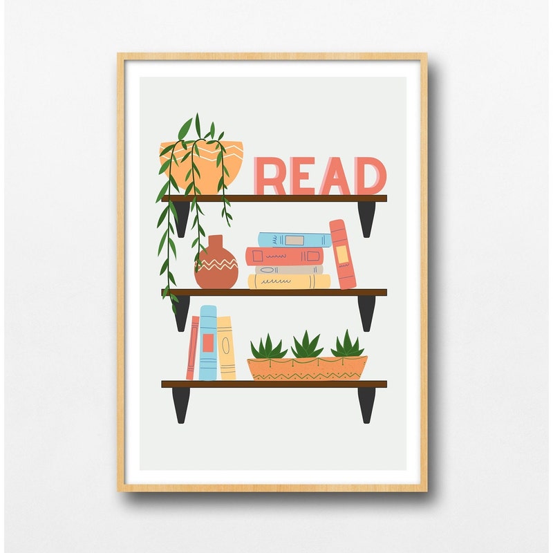 Reading Poster - Etsy
