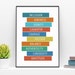 Classroom Values Colorful Book Stack Poster, Kind, Positive Reading ...