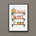 Boho Classroom Read Plant Bookshelf Poster, Motivational Elementary ...