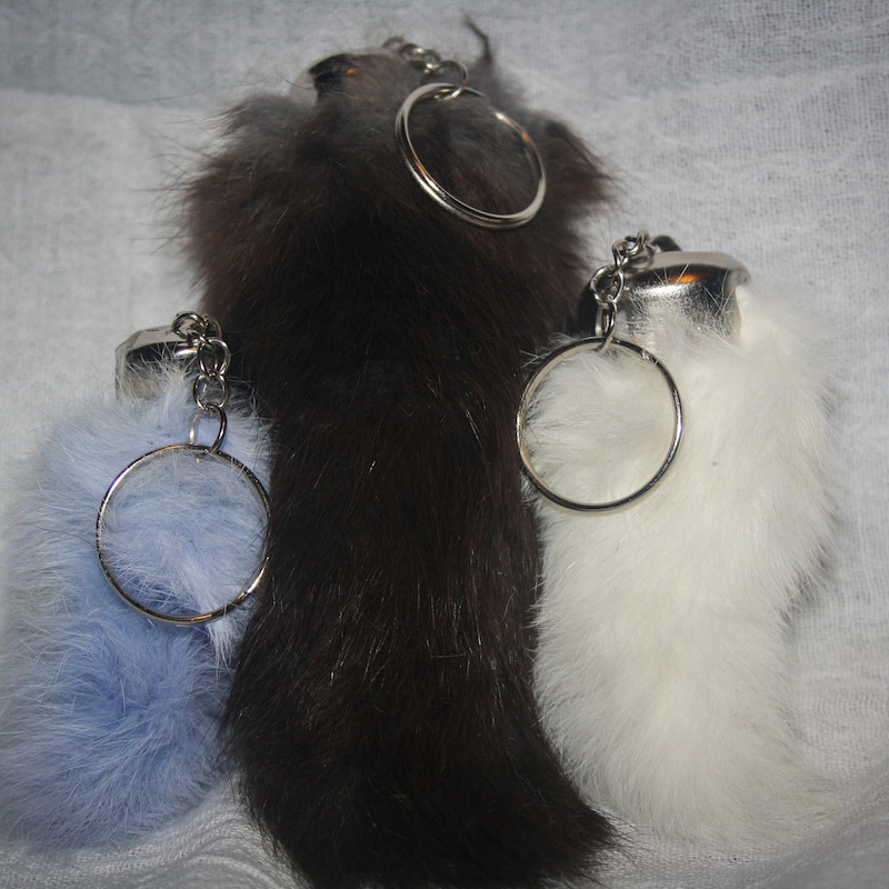 Fluffy Keychain Rabbit - Etsy
