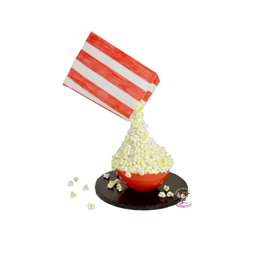 Cake Tutorial: Gravity Defying Popcorn Cake Class Video Tutorial - Etsy