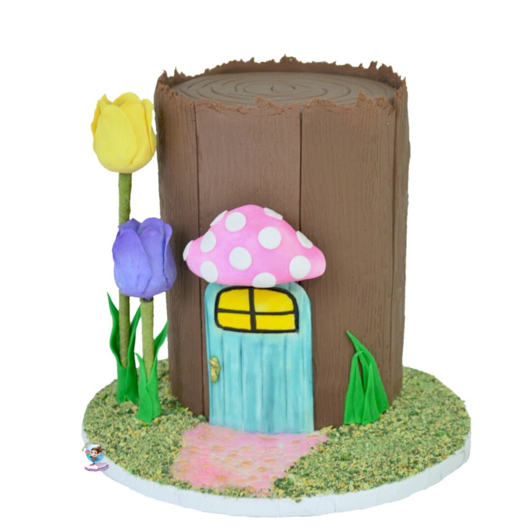 Cake Tutorial: Faery Garden Neighbor Cake Class Video Tutorial - Etsy
