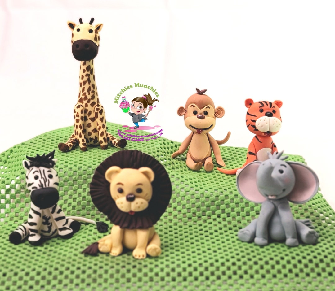 Safari Cake Topper Set - Etsy