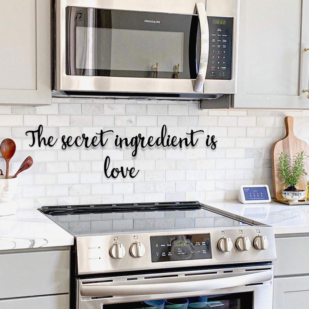 Kitchen Wall Art | Metal Wall Letters for Kitchen | the Secret ...