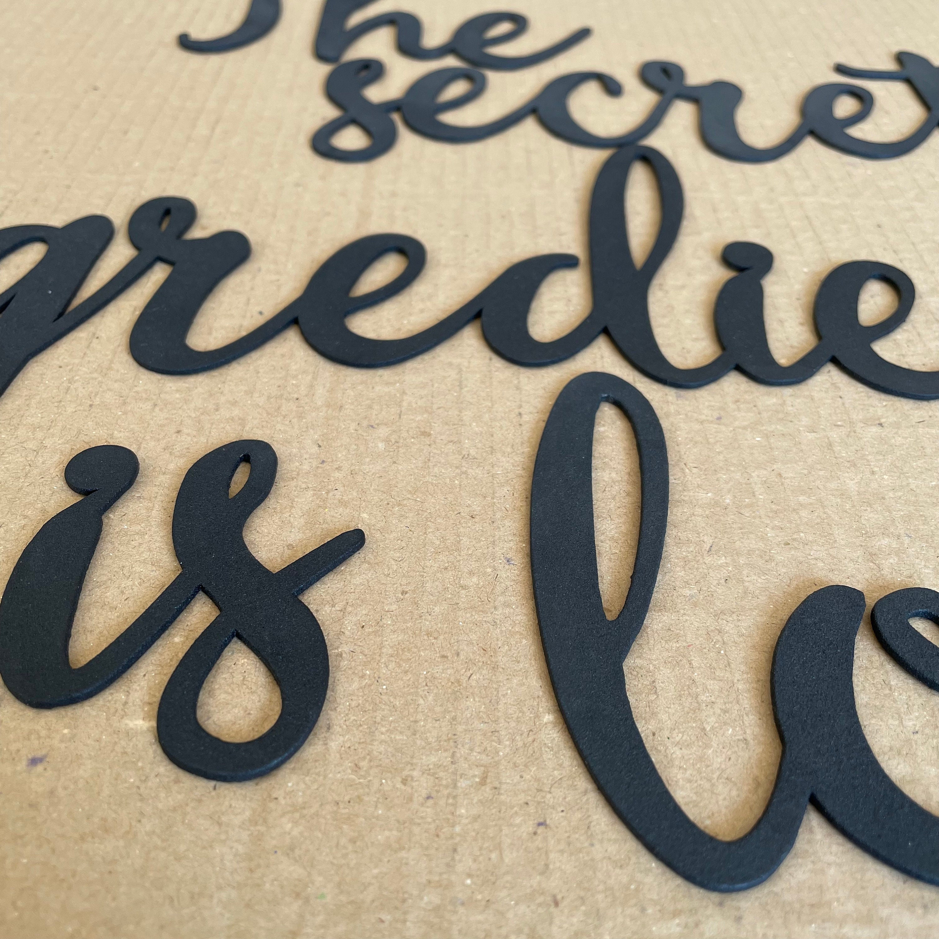 Kitchen Wall Art Metal Wall Letters for Kitchen the Secret - Etsy