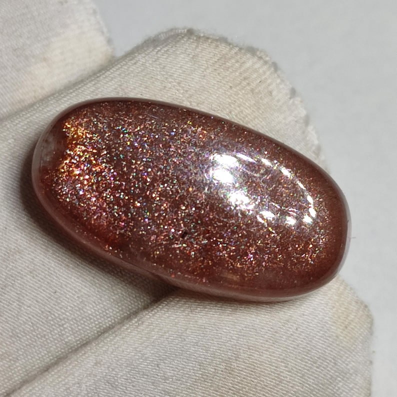 Natural Purple Haze Lattice Sunstone Cabochon From Tanzania||size=25×13 ...