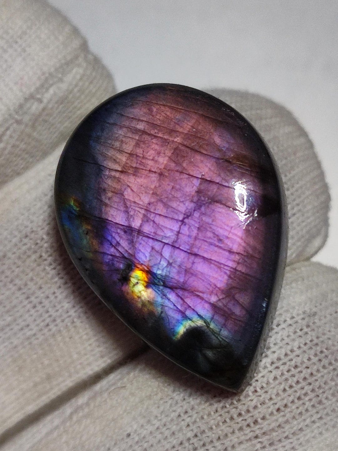 Rare Piece,natural Purple Labradorite Cabochon, Smooth Polished||size ...