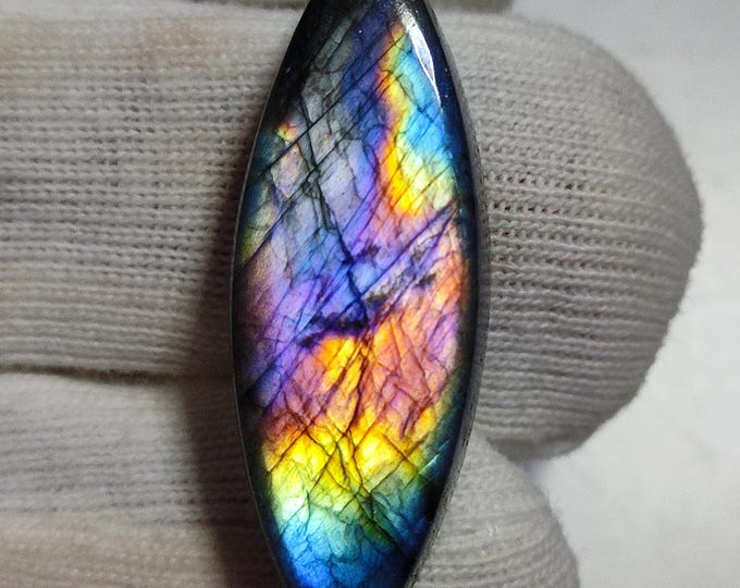 Rare Piece,natural Purple Labradorite Cabochon, Smooth Polished,use for ...