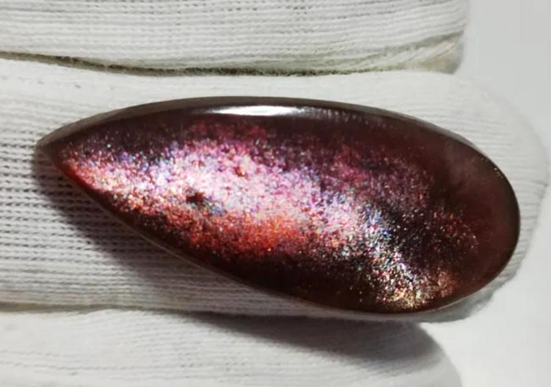 Rare Piece,natural Reinbow Purple Haze Lattice Sunstone Cabochon From ...