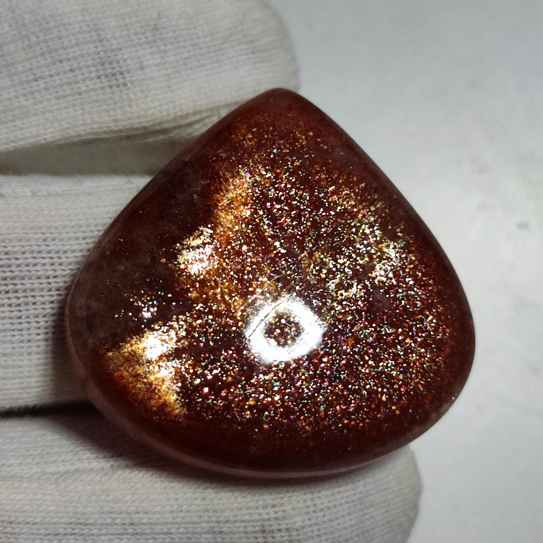 Natural Reinbow Purple Haze Lattice Sunstone Cabochon From Tanzania ...