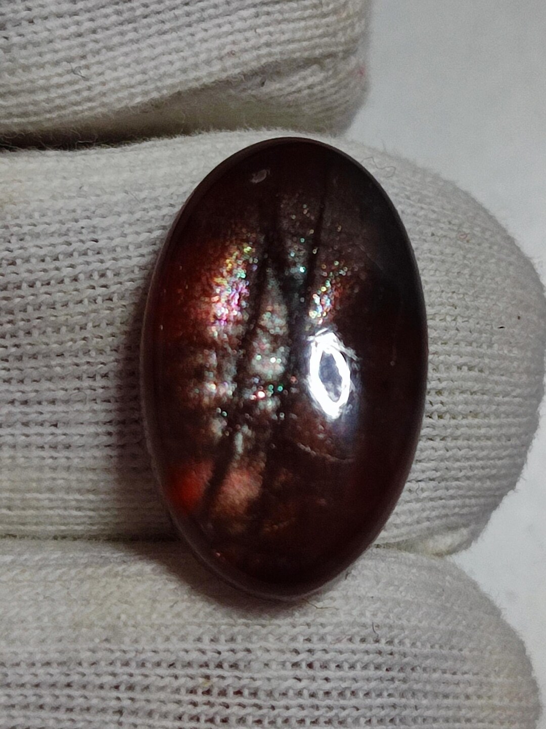 Rare Piece,natural Reinbow Purple Haze Lattice Sunstone Cabochon From ...