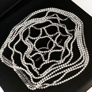Multi-layer Mesh Bridal Headband Rhinestone Head Chain Hair Accessories ...