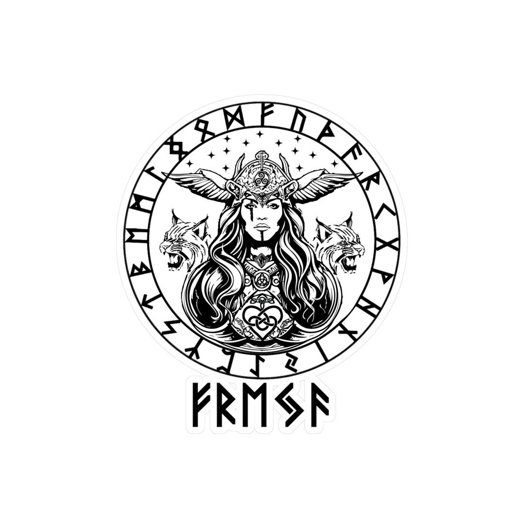Freya Vinyl Sticker, Viking Goddess of Love and War - Etsy