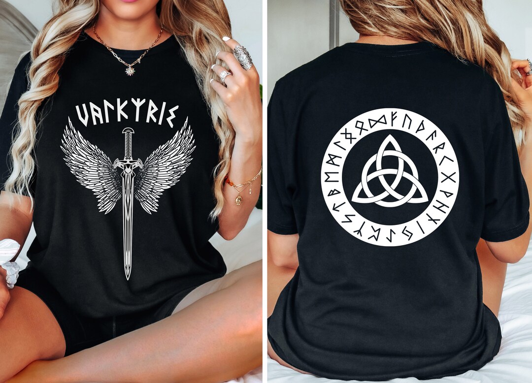 Valkyrie, Valkyrja Wings and Sword, Valhalla, Viking, Front & Back - Etsy