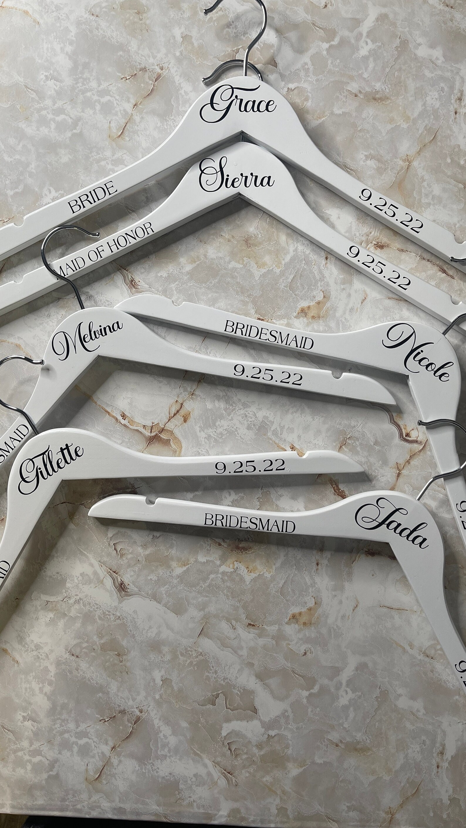 Personalized Wooden Hangers L Custom Hangers L Bridesmaid Gifts L ...