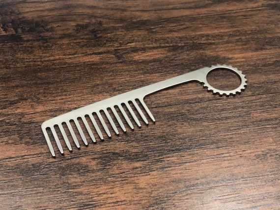 Metal Beard Comb Stainless Steel EDC Hair Comb | Etsy