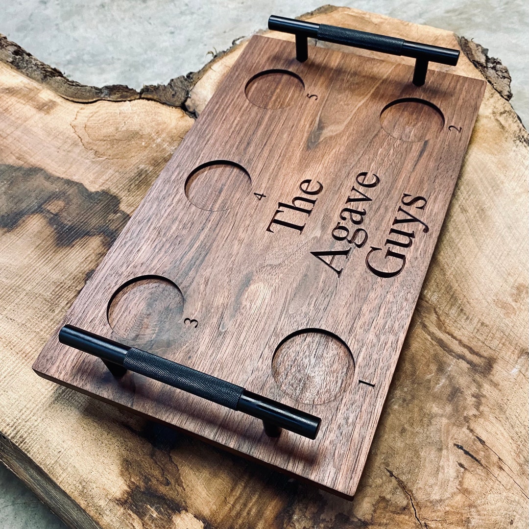 Whiskey Flight Board / Tasting Board / Glencairn Glass Holder / Flight ...