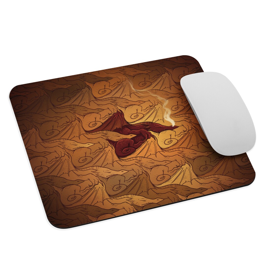 Tessellation of Smaug - Illustrated Mouse Pad - Etsy
