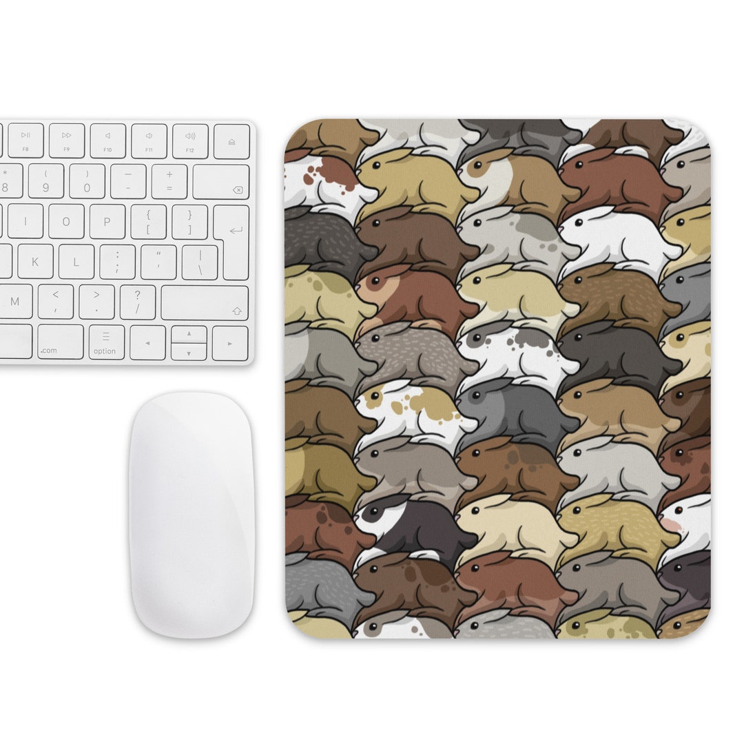 Rabbit Tessellation Illustrated Mouse Pad - Etsy
