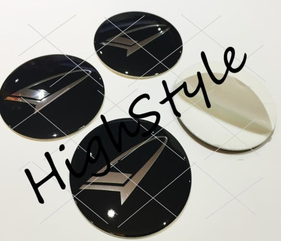 Metal Stickers Car Wheel Center Caps Stickers Set of 4 Fit DAIHATSU 1 ...